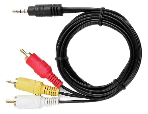 Kabl, Stereo 3.5mm četvoropolni na 3 X RCA (za kamkordere), 1 metar