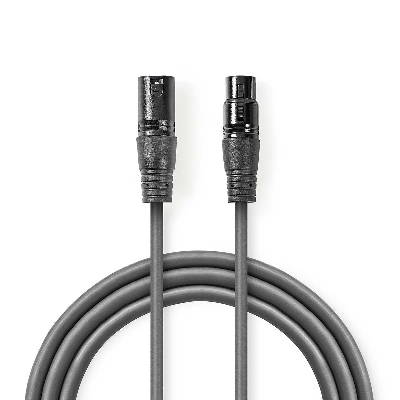 DMX audio kabl, 3 pin XLR muški na 3 pin XLR ženski, 15 metara