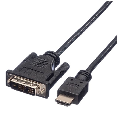 Kabl, HDMI muški 19 pina na DVI muški 18+1 pin, pozlaćeni, 5 metara