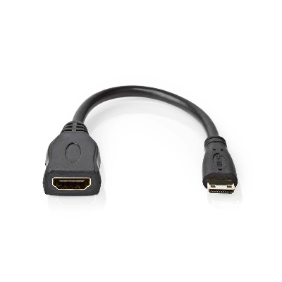 Kabl, HDMI ženski 19 pina na MINI HDMI muški 19 pina, 20 cm