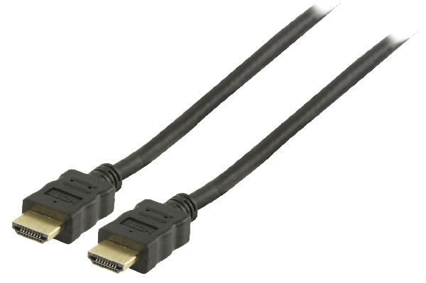 Kabl, High Speed HDMI, 4K/60Hz, 18Gbps, muški HDMI na muški HDMI, 24karat pozlata, crni, 1 metar