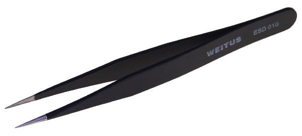 WEITUS Stainless Steel Precision Tweezers - Black