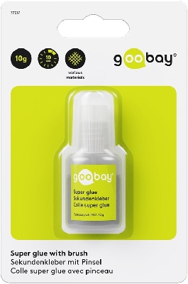 Super Glue 10 g Flap-over Blister - suitable for numerous surfaces