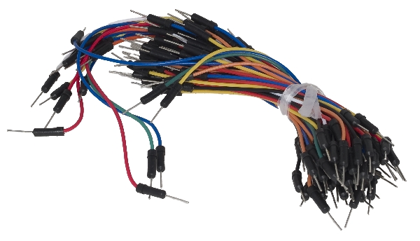Set kablova za povezivanje kontakata na protobordu, 65 komada: 4x17.5cm, 4x23cm, 8x12.5cm i 49x9.5cm
