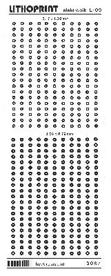 Letraset, tačke, 3.17X1.02mm i 3.56x0.79mm, lithoprint