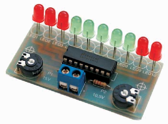 RK 3914 Auto voltmetar sa LED diodama (10 LED)