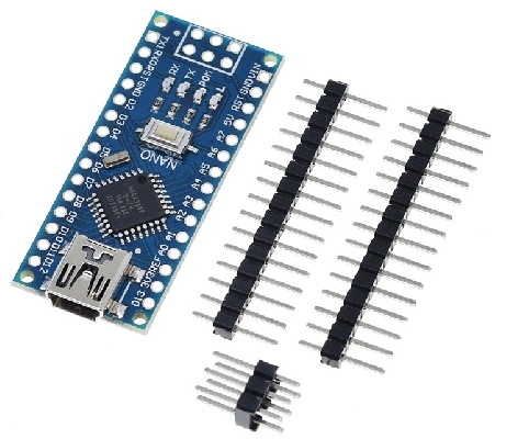 Arduino Nano V3, ATmega328P/16MHz, CH340, Mini USB konektor, nezalemljena letvica