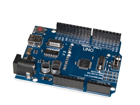 Arduino compatible UNO R3, ATMEGA328P, komunikacija preko CH340, bez USB kabla, sa MINIUSB konektoro