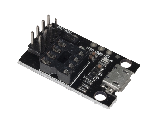 ATtiny13A / ATtiny25 / ATtiny45 / ATtiny85 Development Programming Board