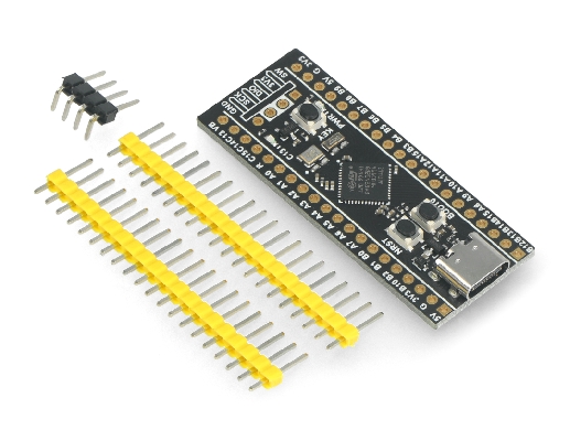 BlackPill version 3.1 board equipped with STM32F411CEU6 microcontroller, USB type C connector