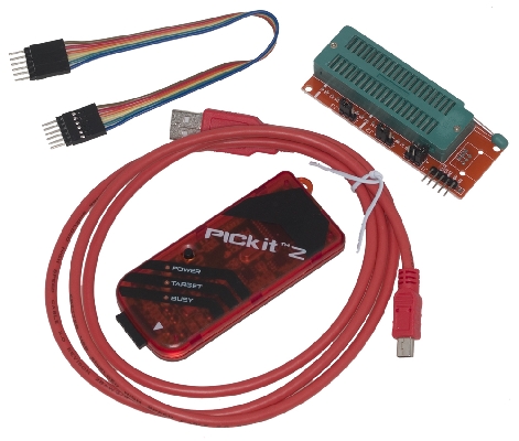 PICKIT2 Clone Programator, sa kablovima i ZIF podnožjem za programiranje