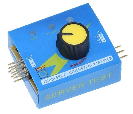 Servo Tester Gear Test CCPM Consistency Master Checker 3CH 4.8-6V with Indicator Light