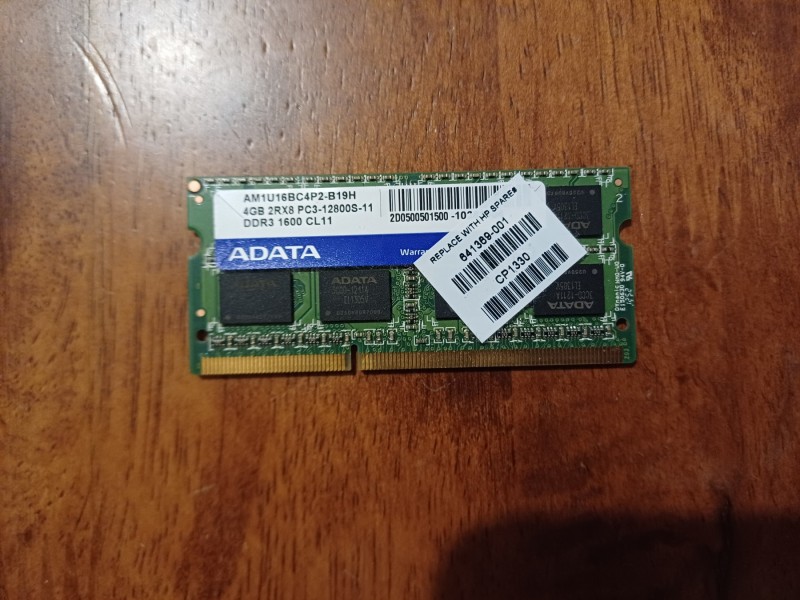 Ram memorija DDR3 A-DATA , 4GB , 1600MHz