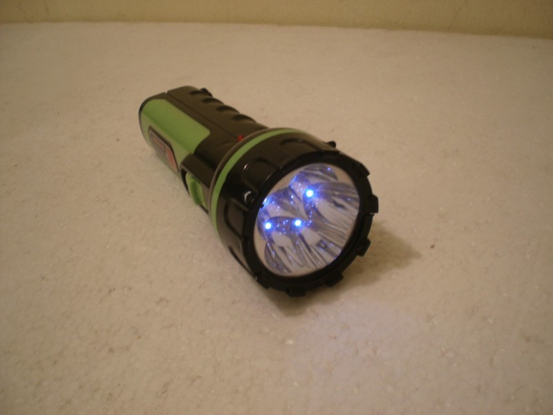 Baterijska lampa na punjenje 230V GREEN
