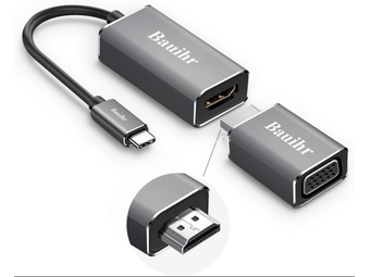 USB C na HDMI VGA adapter konverter 4K Bauihr