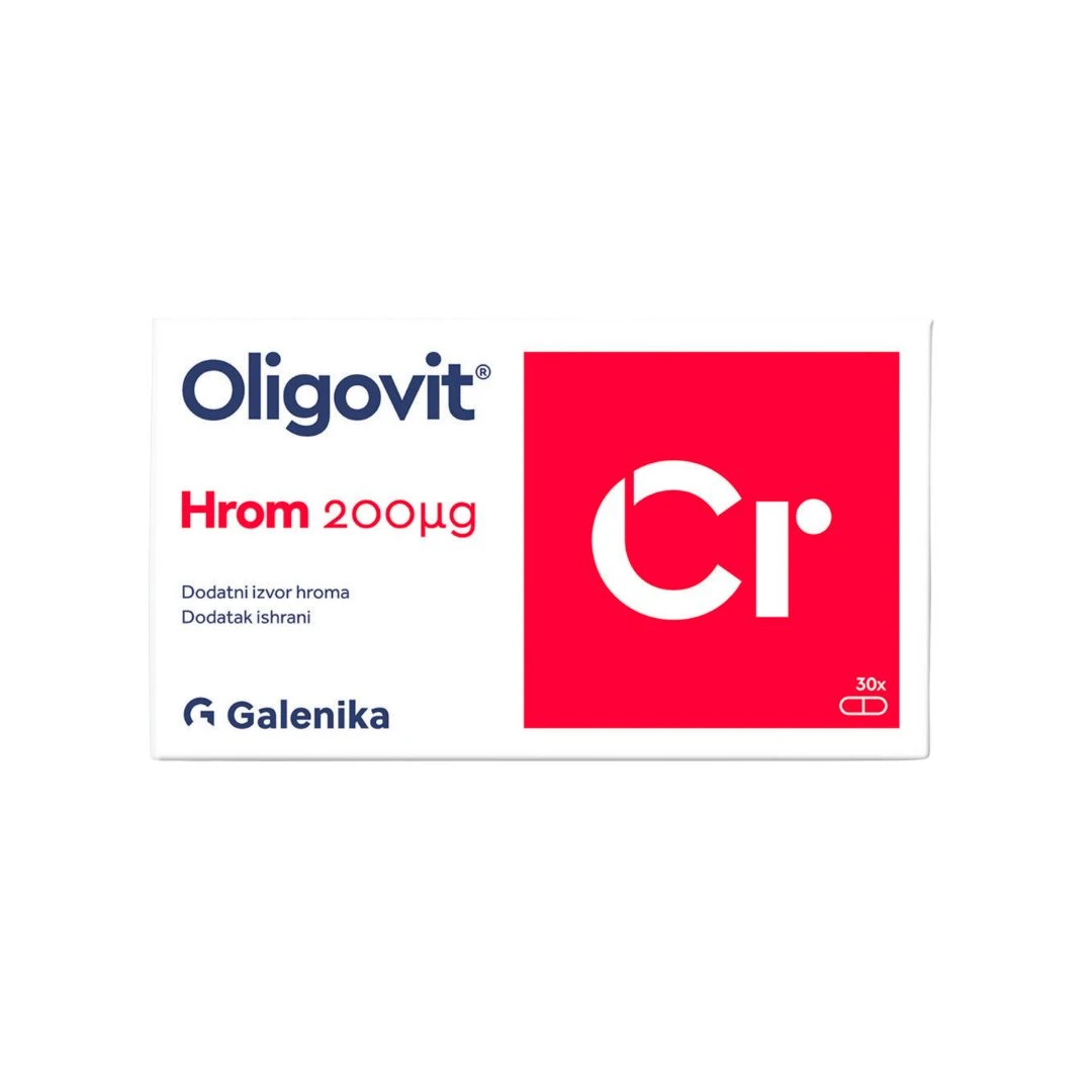 Oligovit Hrom 200mcg 30 kapsula