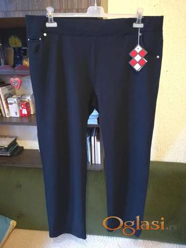 Nove zenske pantalone za punije dame i devojke Tommy Life Crne 44 46 48 Novo