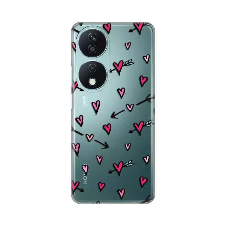 Maska silikon Print za Honor X7b Heart Pattern