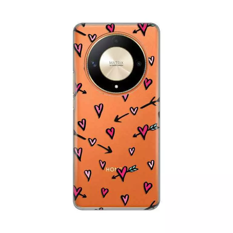 Maska silikon Print za Honor Magic 6 Lite Heart Pattern