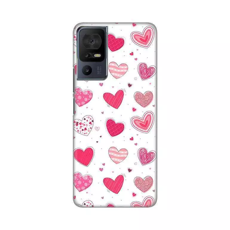 Maska silikon Print za A1 Alpha Eco Pink Hearts