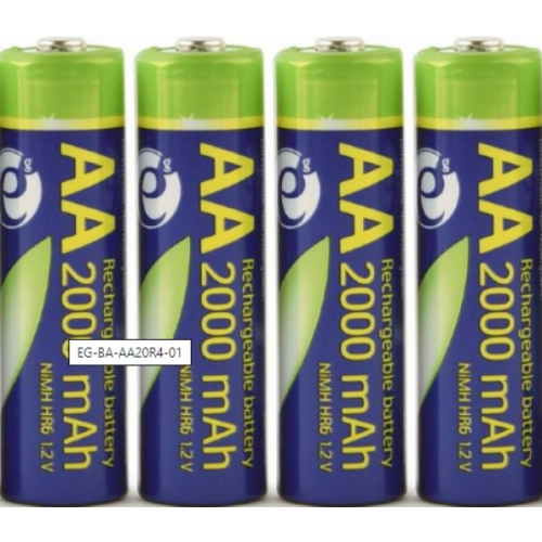 EG-BA-AA20R4-01 ENERGENIE 2000mAh AA, PAK4 CK, ready-to-use PUNJIVE NiM baterije (rec