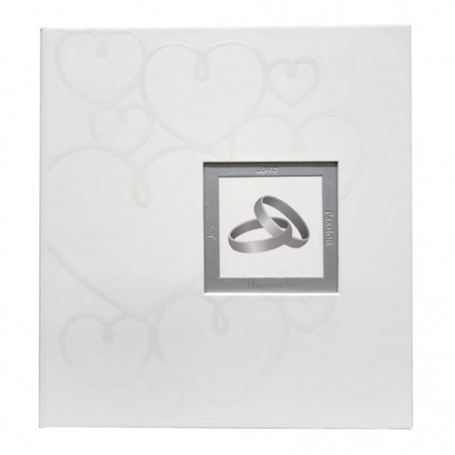 Album 13x18/200 wedding hearts w