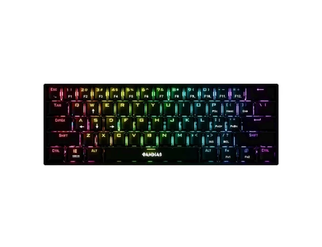 Gamdias Hermes E3 RGB plavi switch mehanička gejmerska tastatura crna