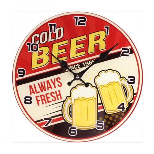 Sat zidni cold beer r30cm