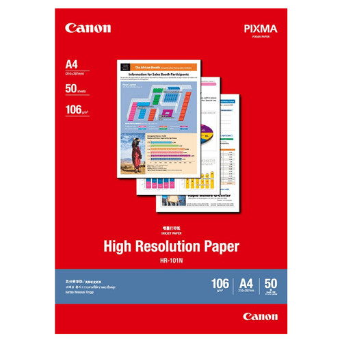 CANON Foto papir HR-101 A4/50 A4, 50 listova, 106 g/m2
