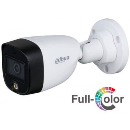 Dahua kamera HAC-HFW1209CP-LED-0280B 2Mpix 2.8mm 20m, 24/7 Full Color, 4u1, HDCVI