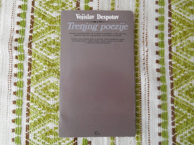 Vojislav Despotov - Trening poezije