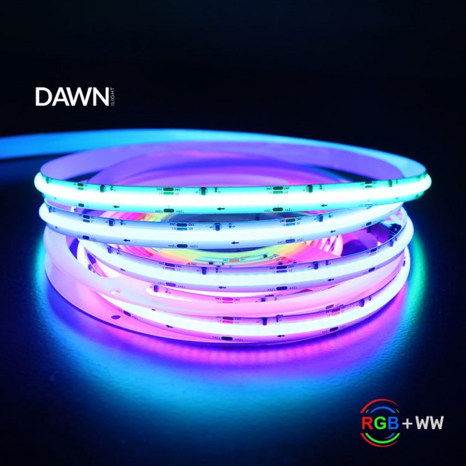 DAWN LED TRAKA 24V 16.8W/m RGB+3000K IP20 (HL COB RGBWW, 5met, 12mm)