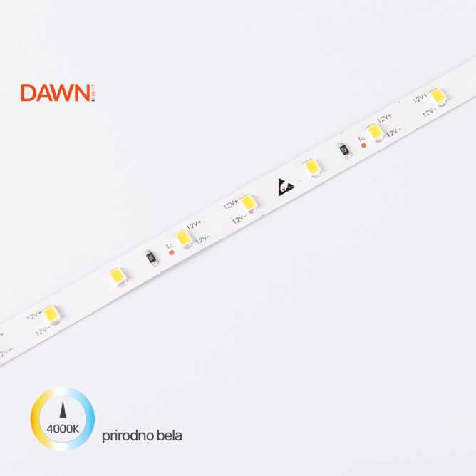 DAWN LED TRAKA 12V 4.8W/m 4000K IP20 (HL 2835-60-NW, 5met, 8mm)