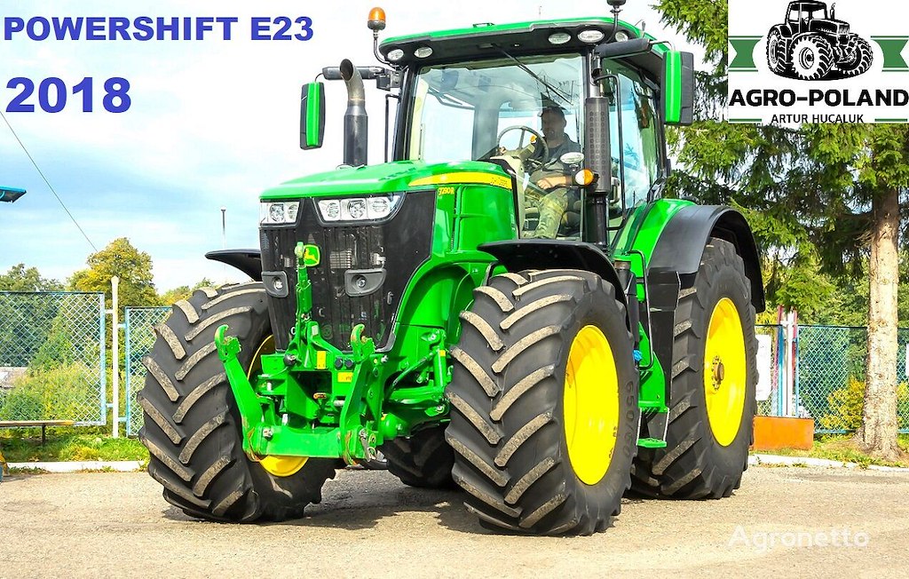John Deere 7290 R - 2018 - POWERSHIFT E23 - AUTOTRAC - WOM - TUZ - TLS traktor točkaš