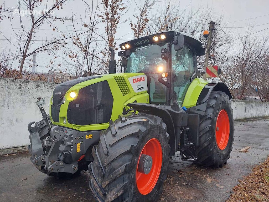 Claas Axion 870 CMATIC z GPS traktor točkaš