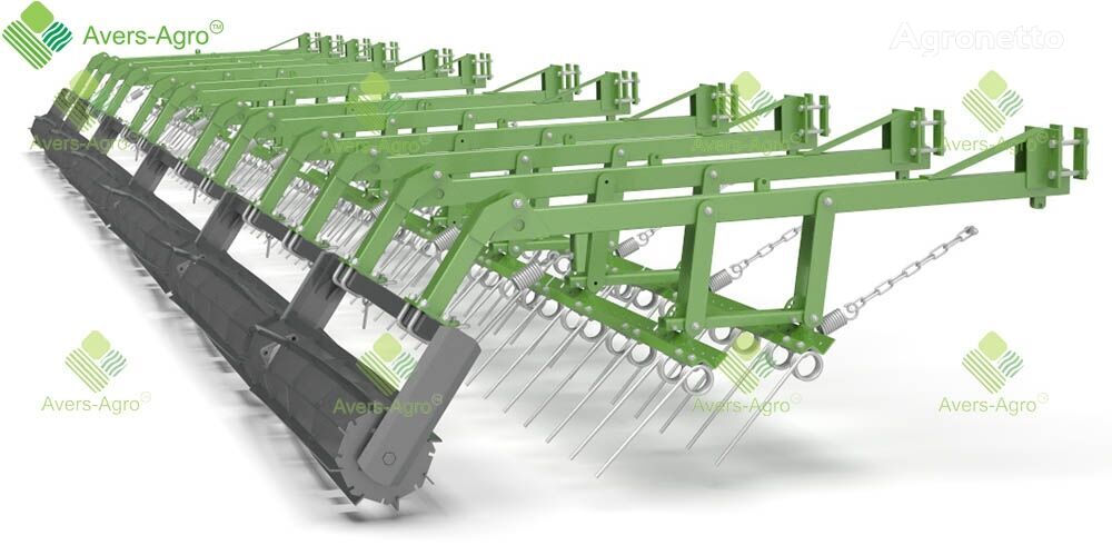 Nova Rollers packaged on the cultivator ASK 12.30 with a two row spri opružna drljača