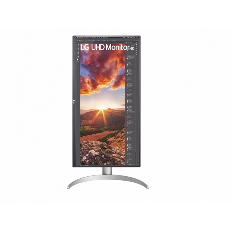 Monitor LG 27UP85NP-W 27"/IPS/3840x2160/60Hz/5ms GtG/HDMIx2,DP,USB/Freesync/pivot,visina/srebrna