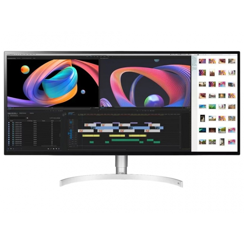 Monitor LG 34WK95UP-W 34"/IPS,21:9/5120x2160/60Hz/5ms GtG/HDMI,DP,USB, Thunderbolt3/visina/srebrna