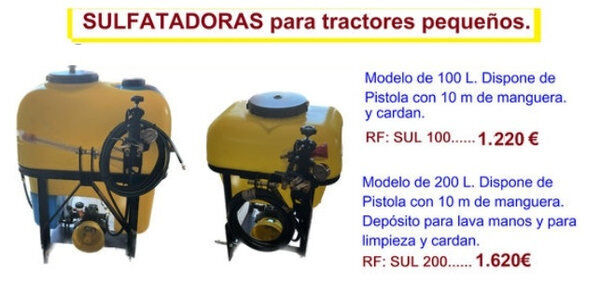 Aperos para tractores 8 nošena prskalica