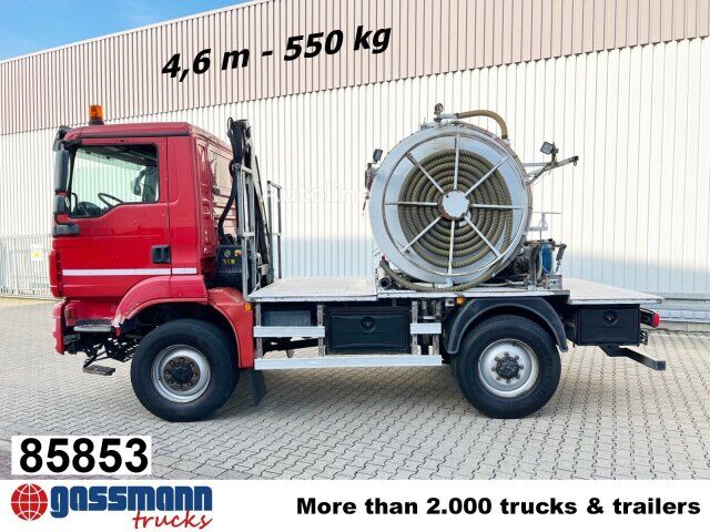 MAN TGM 13.250/340 4X4 BL, Kran Hiab 026 T-3 kamion platforma