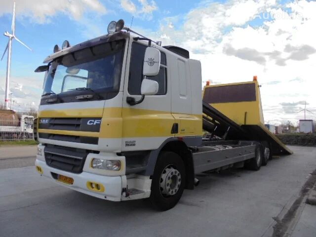 DAF CF 75 310 6X2 PLATEAU + WINCH autotransporter