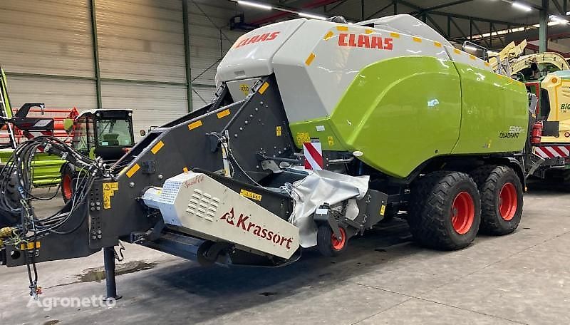 Claas QUADRANT 5300 FC mit Krassort-Häcksler balirka za četvrtaste bale