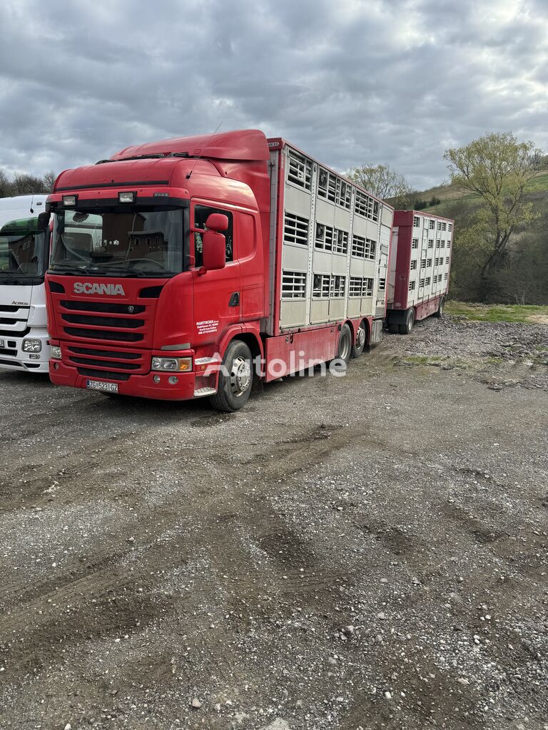 Scania G420 kamion za prevoz stoke + prikolica za prevoz stoke