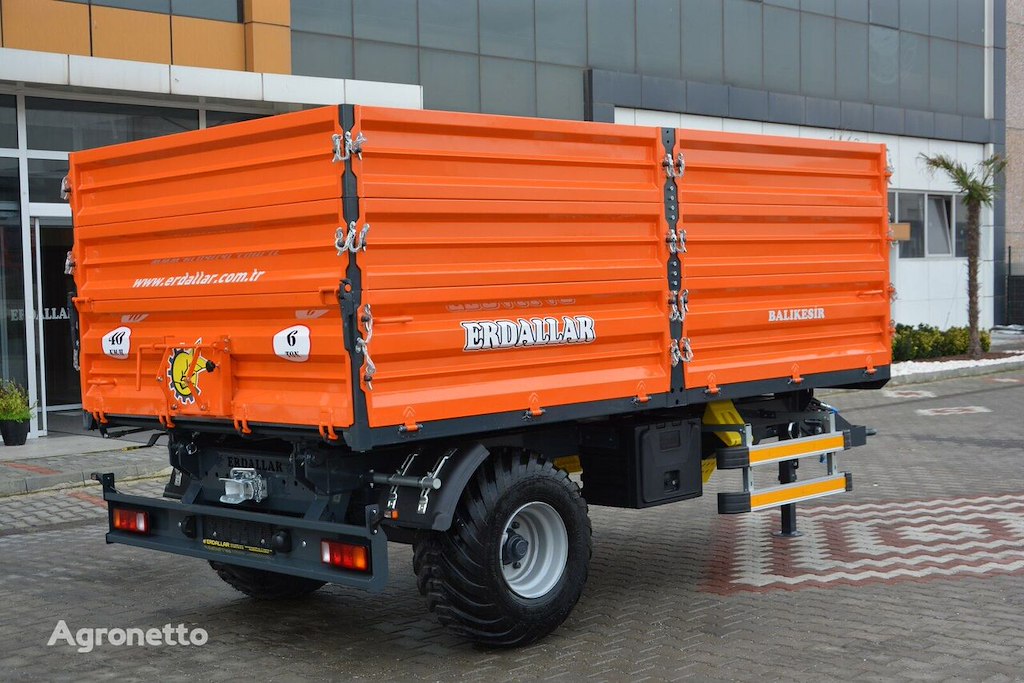 Nova Erdallar SINGLE AXLE 3-SIDE TIPPING TRAILER RMK-60-13 traktorska prikolica