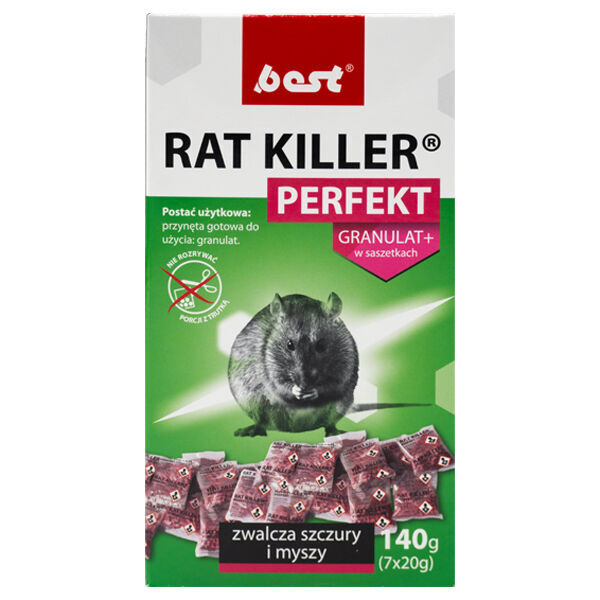 Novi BestMassage Rat Killer Perfekt Granulat 140G insekticid