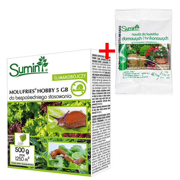 Novi Molufries Hobby 5 GB 500G Sumin - zwalcza ślimaki + nawóz długod insekticid