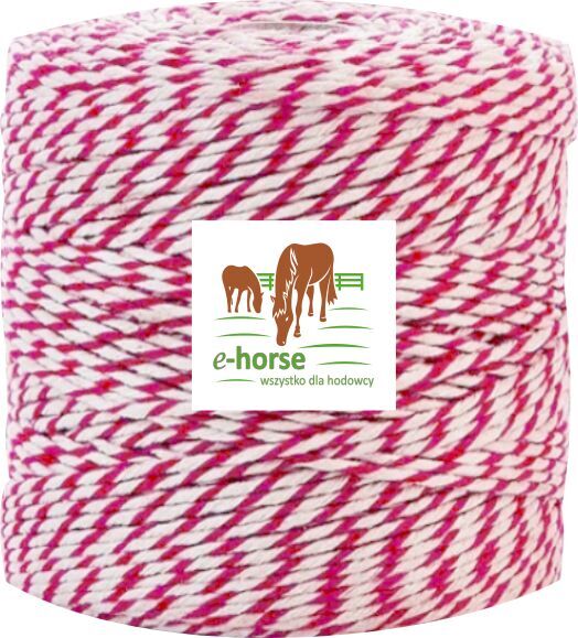 E-HORSE plecionka ogrodzeniowa biało-czerwona 1000m potrepštine za kućne ljubimce