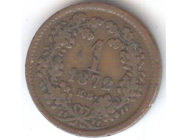 Madjarska 1 krajczar 1872 KB