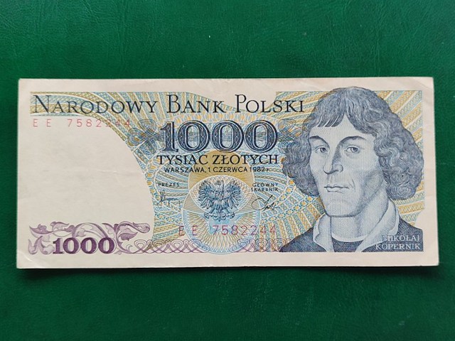 1000 ZLOTYCH 1982