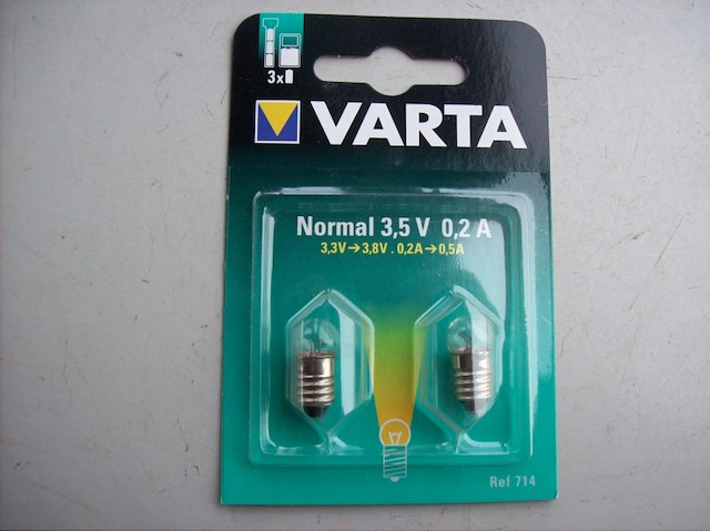 VARTA Normal 3,5 V - 0,2A ,sijalice ,novo